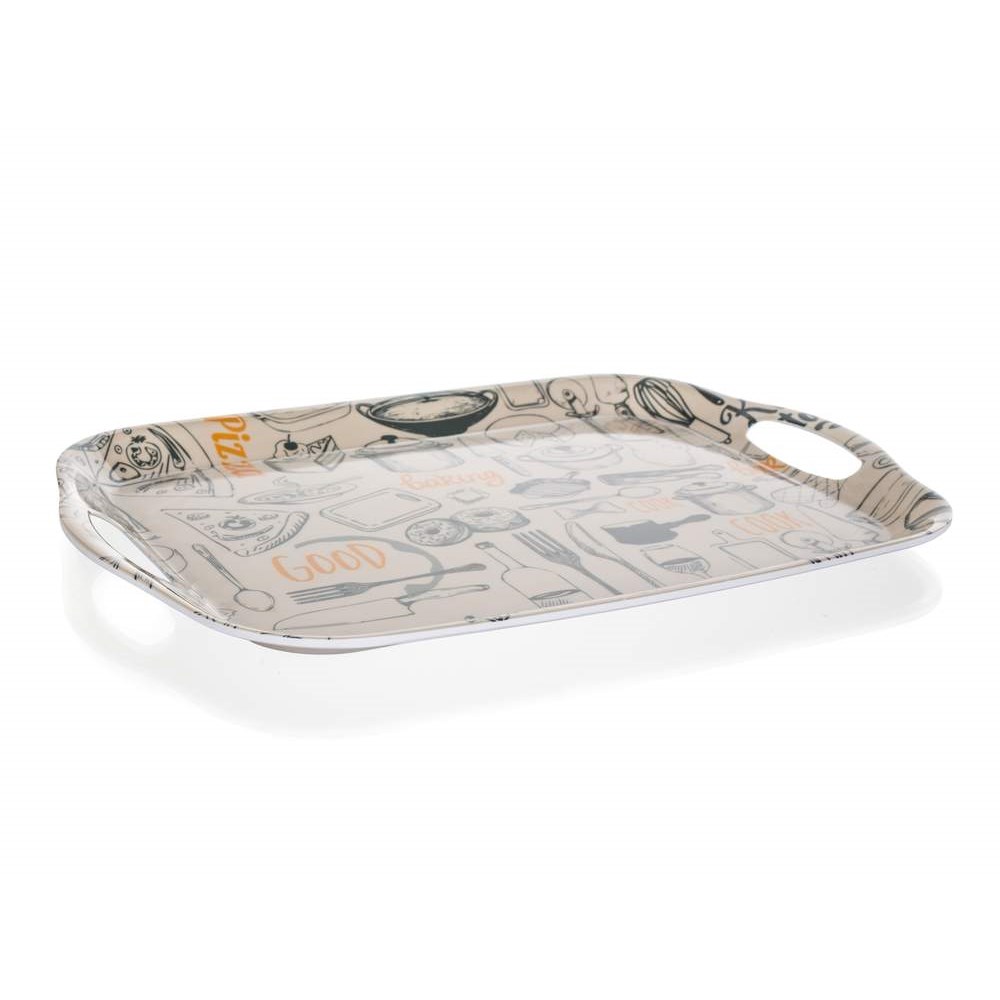 BANQUET Tác s uchy melaminový RETRO KITCHEN 36 x 25,5 x 2 cm | ESAM.cz